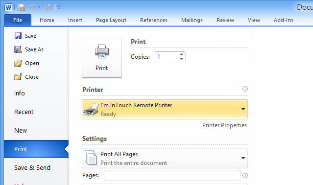 Features - Remote Control Software - Remote Desktop Printing Features - Remote Control Software - Remote Desktop Printing